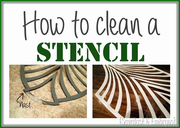 How to CLEAN your Stencil (and an update on the Living Room stenciling ...