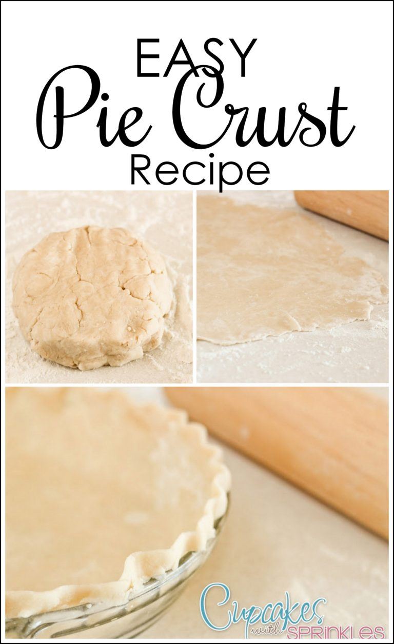 EASY Pie Crust Recipe - Step by Step! (and only 3 Ingredients!)