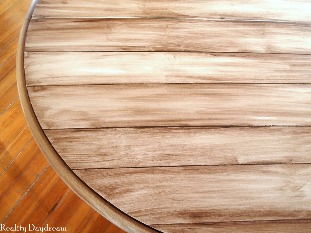 Faux Planked Table Transformation | Reality Daydream