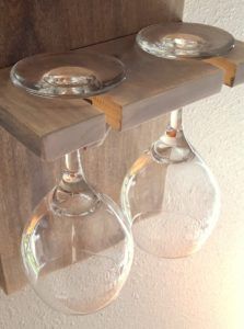 DIY Wine and Stemware Rack - great handmade gift idea!