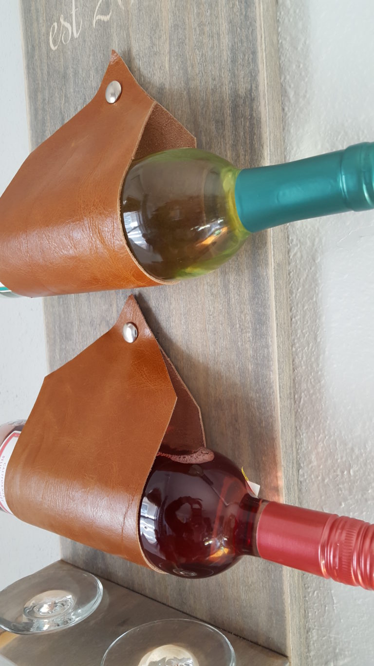 DIY Wine and Stemware Rack - great handmade gift idea!