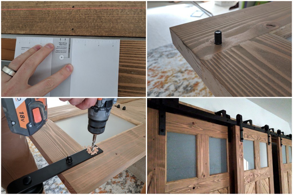 Installing Sliding Barn Door Hardware with Bypass Brackets