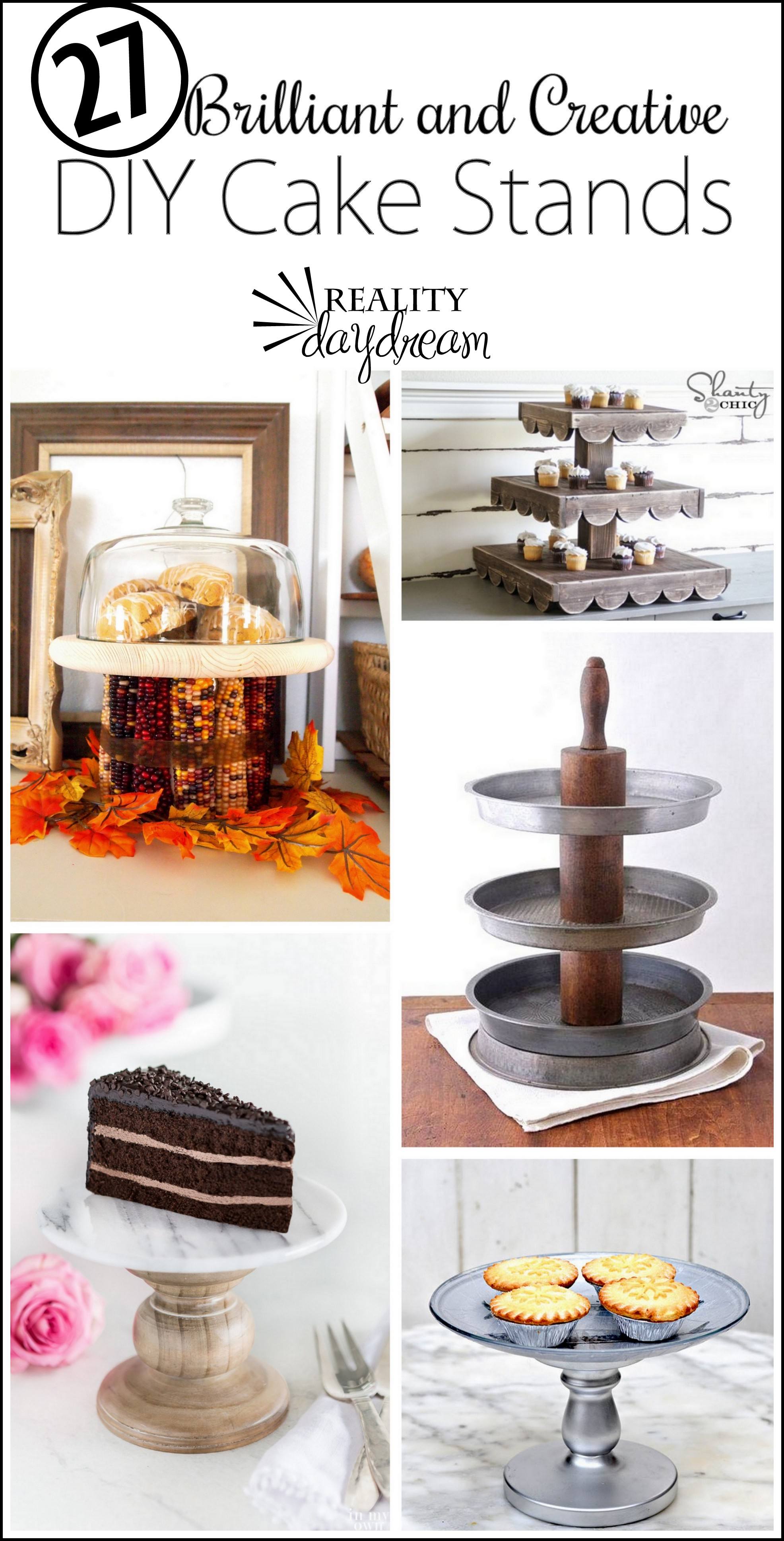 Brilliantly Creative DIY Cake Stands {Reality Daydream}