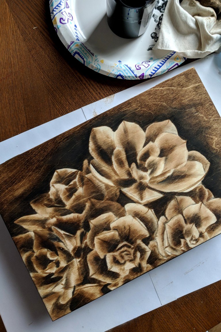 Stained Art on Wooden Box | Reality Daydream