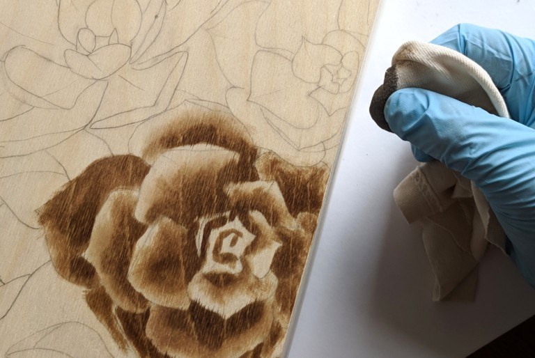 Stained Art on Wooden Box | Reality Daydream