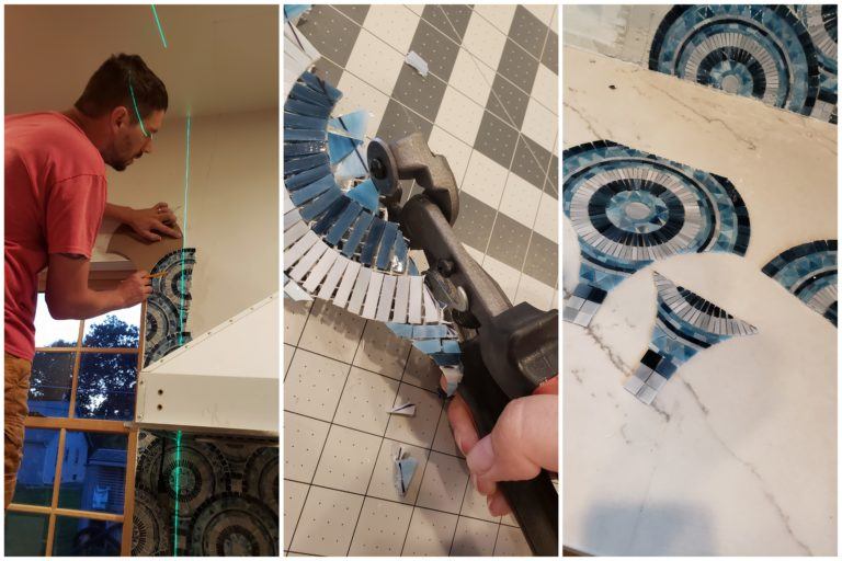 Glass Mosaic Backsplash Install - Tips and Tricks! {Reality Daydream