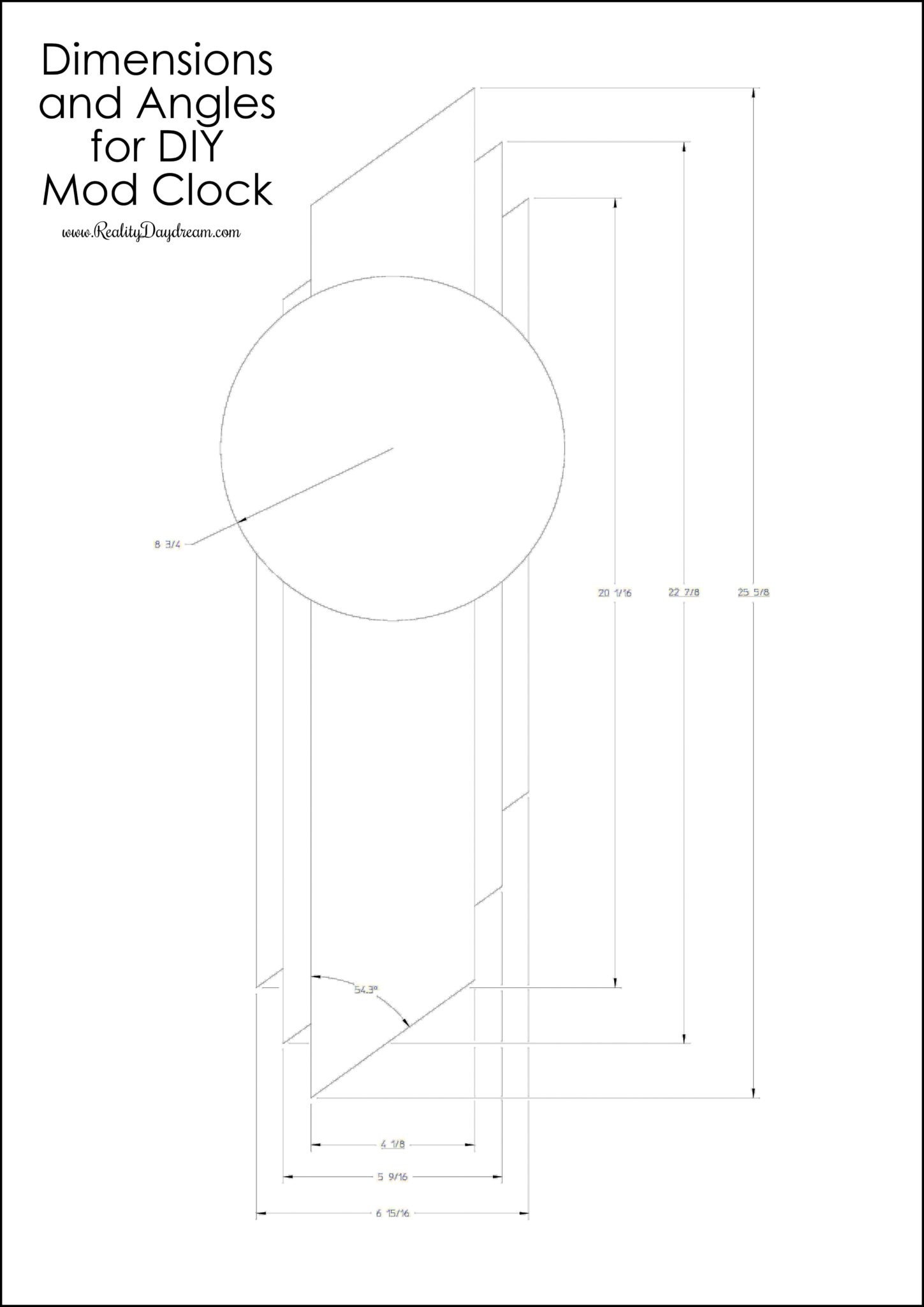 DIY Mod Clock Tutorial | Reality Daydream
