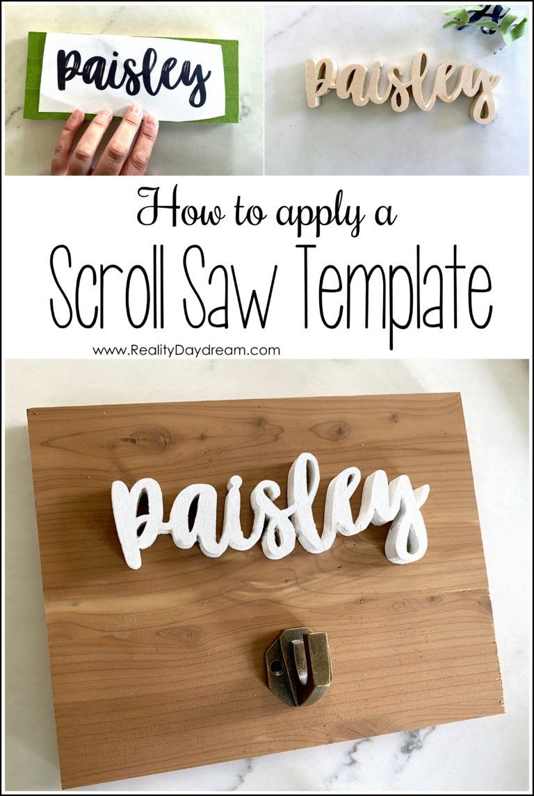 How to Apply a Scroll Saw Template | Reality Daydream