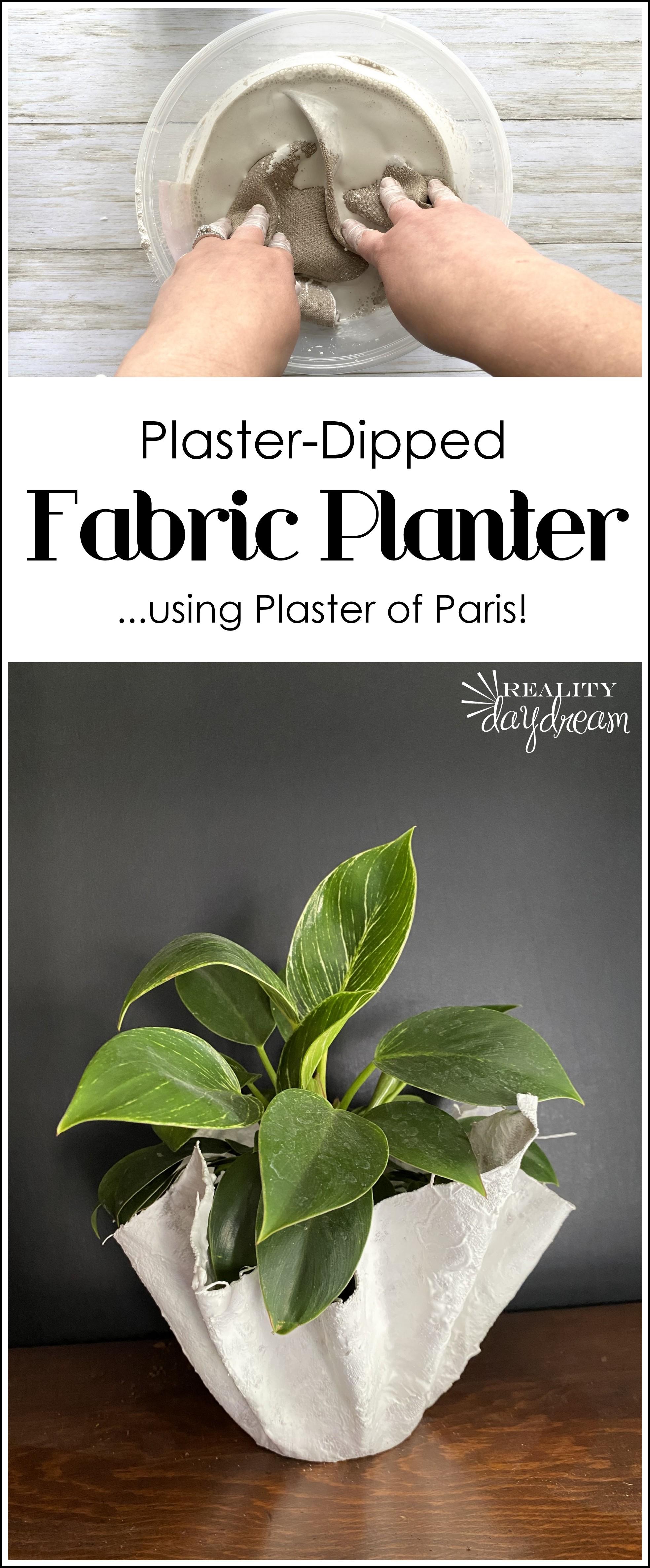 Plaster-Hardened Fabric Planters | Reality Daydream