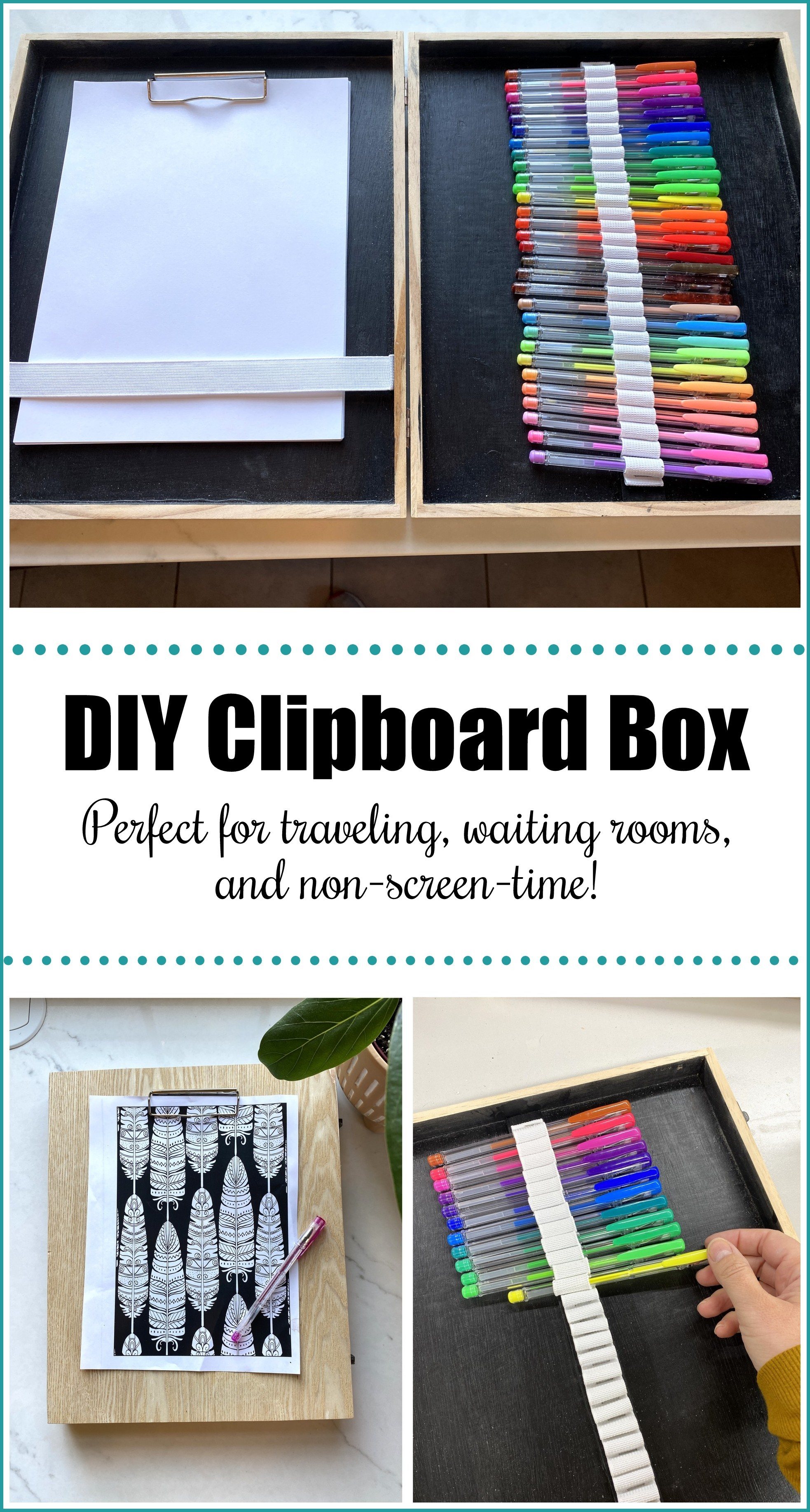 Kids Travel Activity Clipboard Box | Reality Daydream