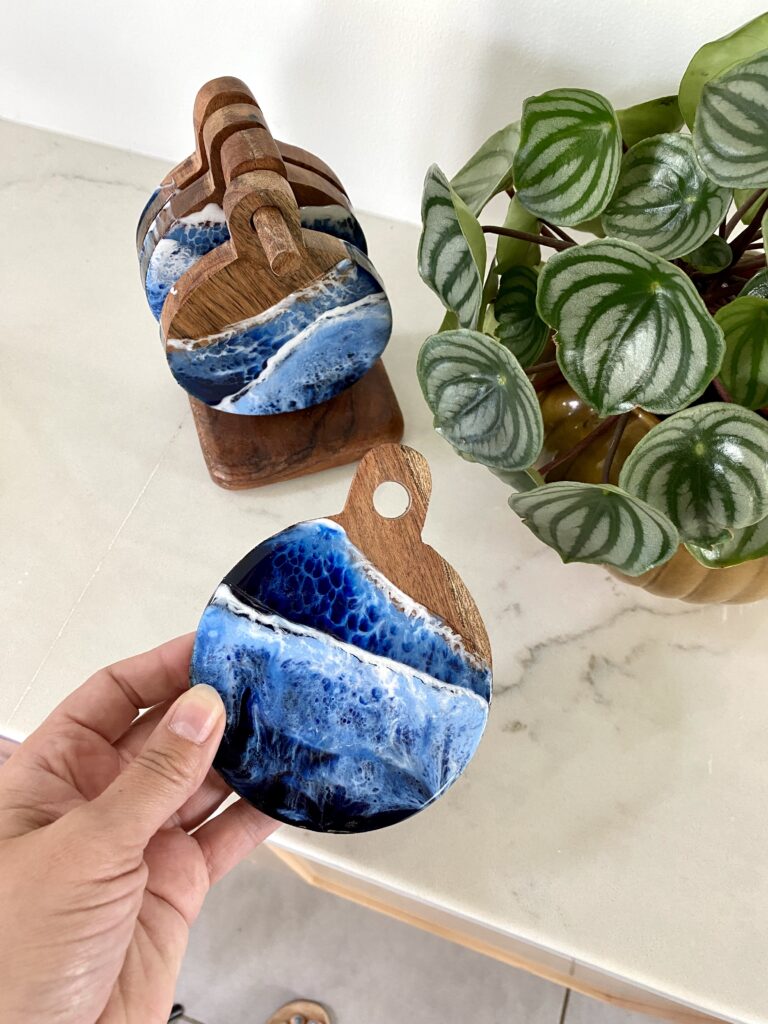 Epoxy Ocean Coasters | Reality Daydream