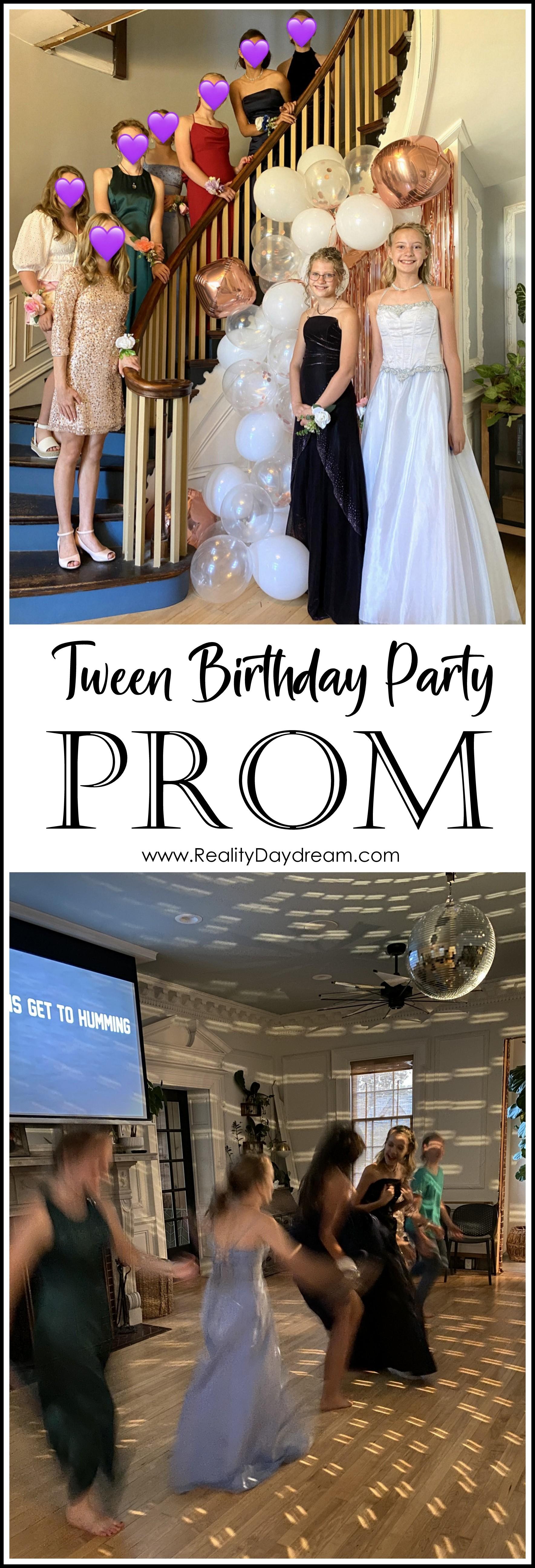 Prom Birthday Party for Tweens | Reality Daydream