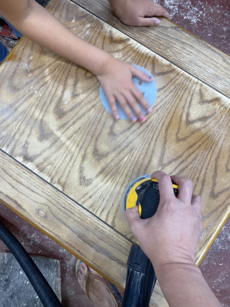 Floral Stained End Table | Reality Daydream