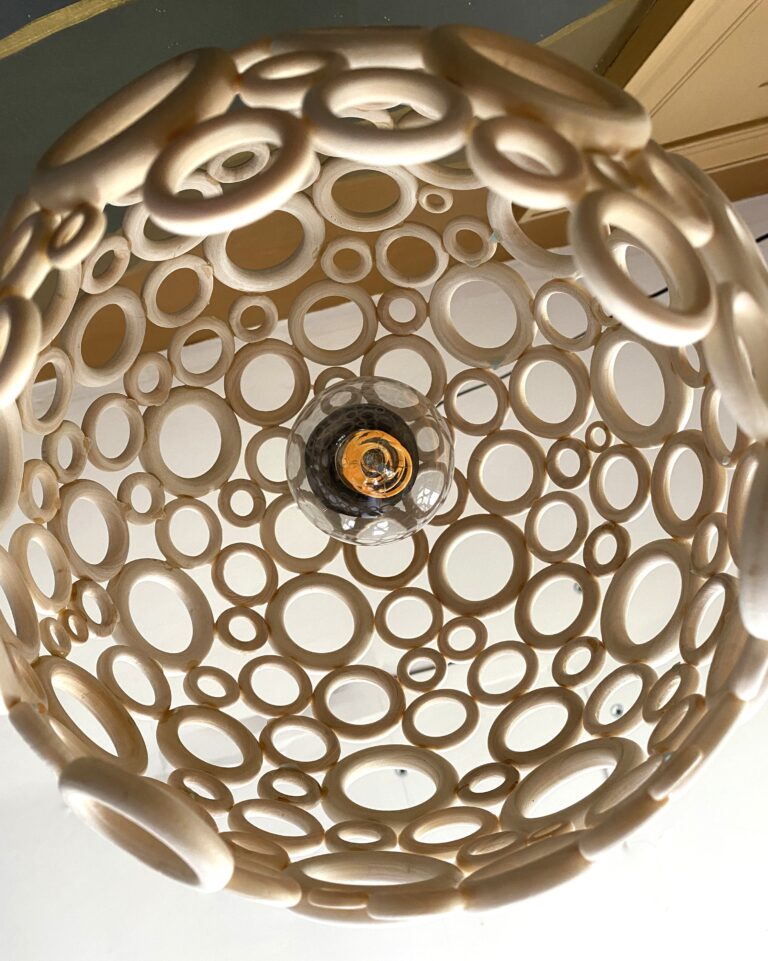 Wooden Circle Pendant Light Tutorial!