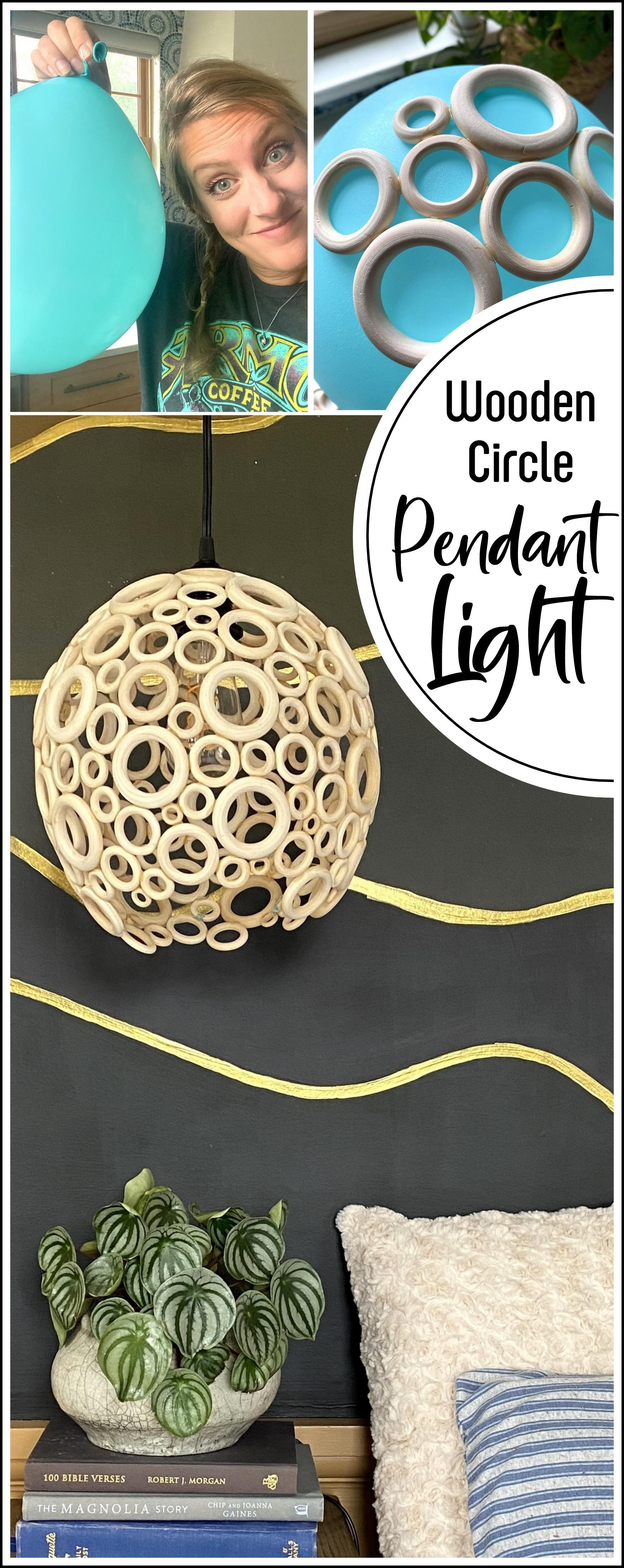 Wooden Circle Pendant Light Tutorial!