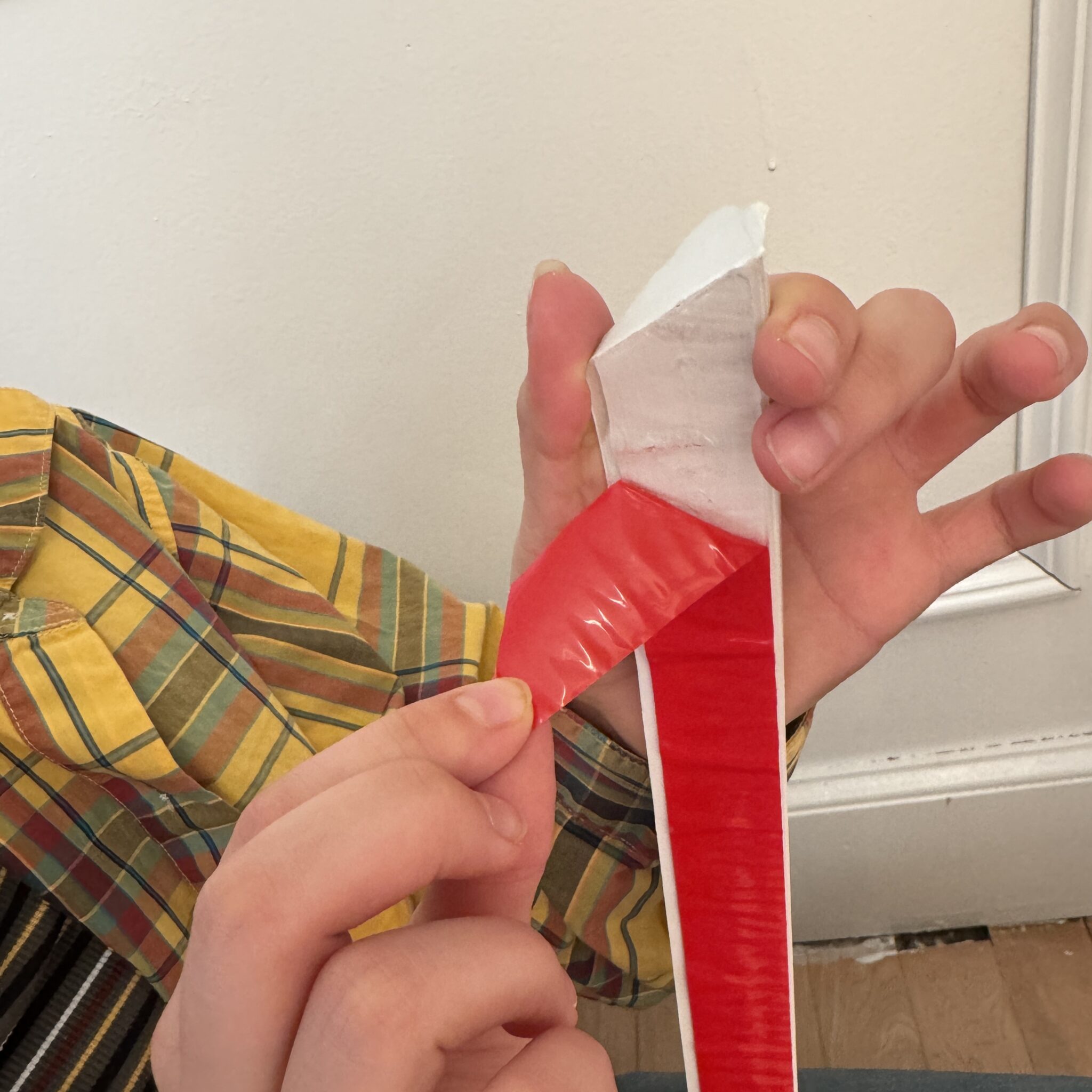 Install picture frame molding with flexible trim