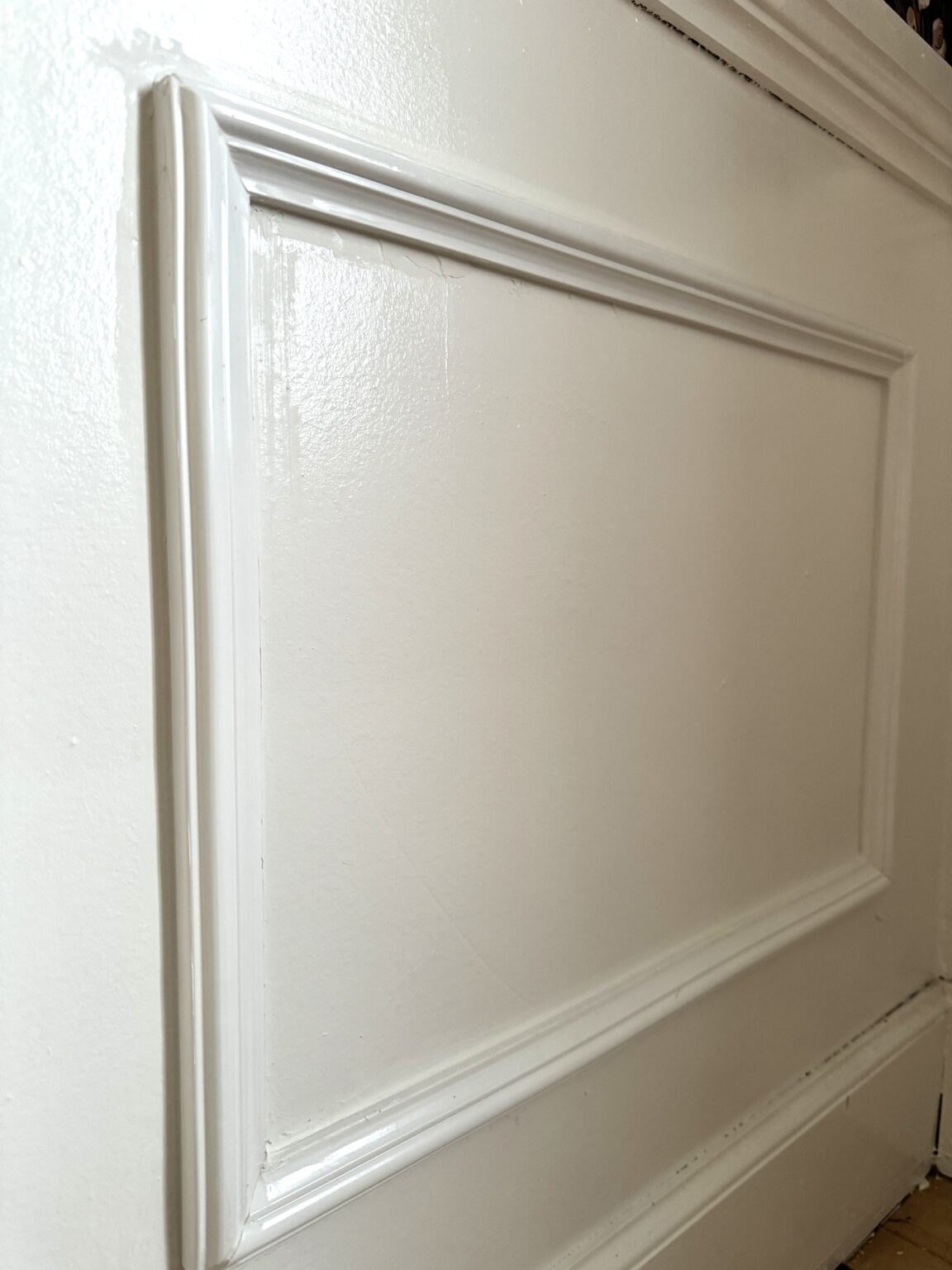 Install picture frame molding with flexible trim