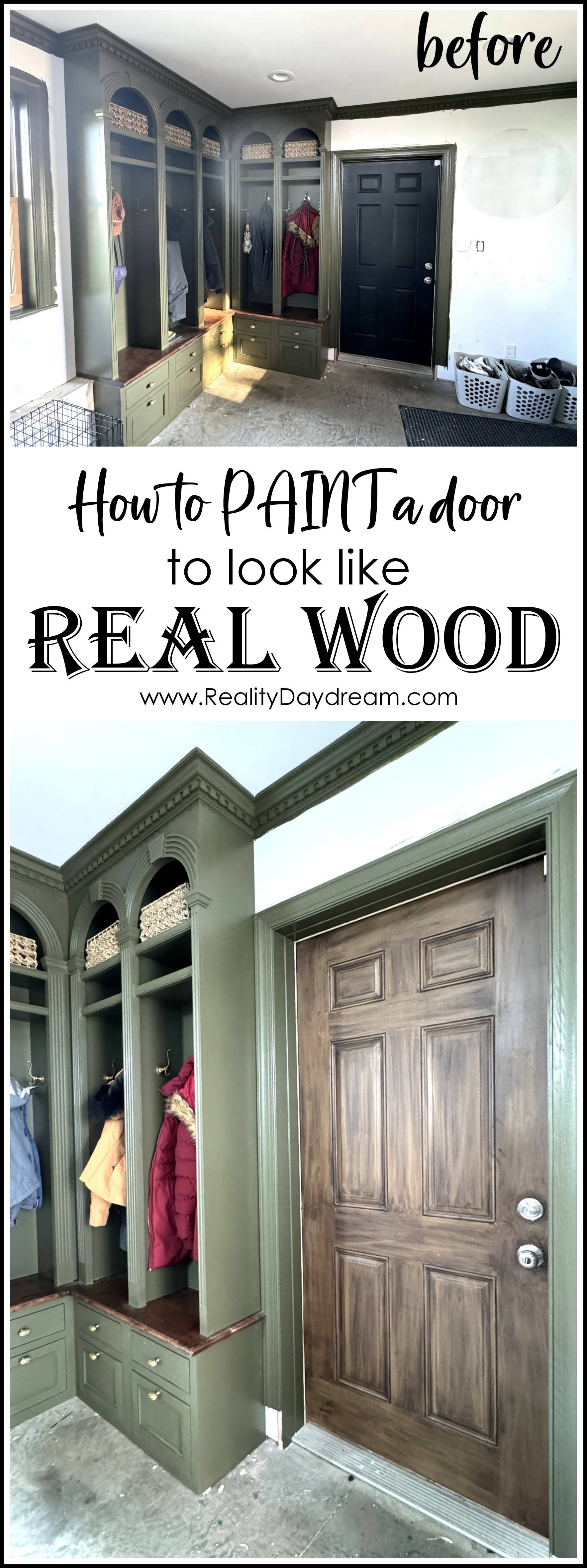 How to Paint your Door to look like Wood | Reality Daydream